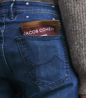 Jacob Cohen Bard Slim Jeans With Crocodile Skin Patch