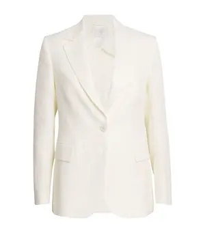 Eleventy Linen-wool Single-button Blazer