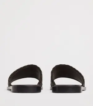 Bottega Veneta Lambskin Elio Mules - Brown