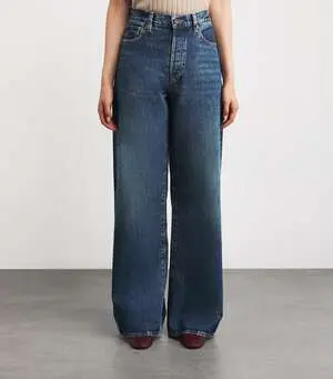 FRAME The Loose Wide Leg Jeans