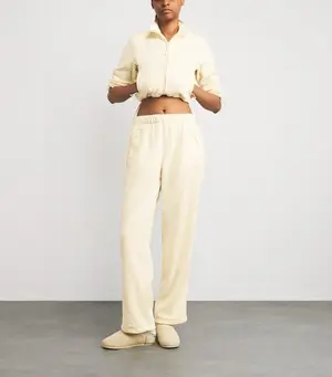 SKIMS Cropped Fleece Zip-up Jacket