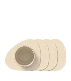 LIND DNA Curve Corduroy Coasters - Neutral