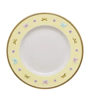 VILLARI Blooming Butterfly Dinner Plate - Yellow