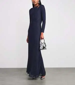 SELF-PORTRAIT Embellished Cut-out Maxi Dress