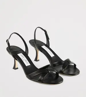 JIMMY CHOO Elsy 70 Heeled Sandals - Black