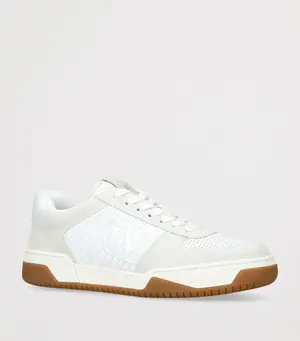 Valentino Garavani Leather-suede Sparry Sneakers - White