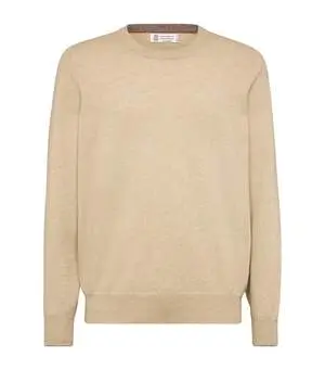 Brunello Cucinelli Crewneck Cashmere Sweater - Brown