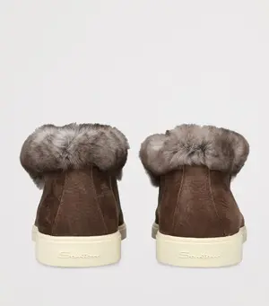 Santoni Suede Ankle Boots