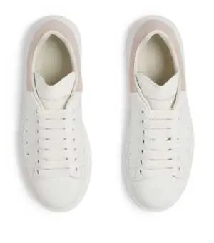 Alexander McQueen Leather Oversized Sneakers - White