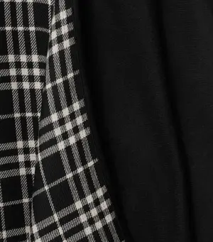 Burberry Wool Reversible Check Cape - Black
