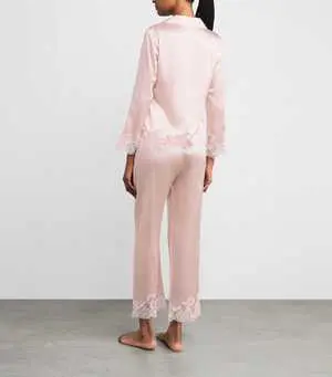 MANITO Silk Lace-trim Luella Pyjama Set