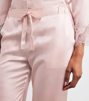 MANITO Silk Lace-trim Luella Pyjama Set