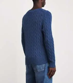 Polo Ralph Lauren Cotton Cable-knit Sweater - Navy