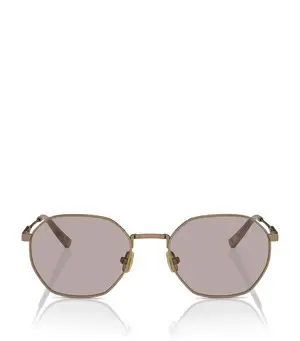 Brunello Cucinelli Bc2003st Titanium Sunglasses - Gold