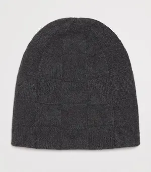 Giorgio Armani Cashmere Patchwork Beanie