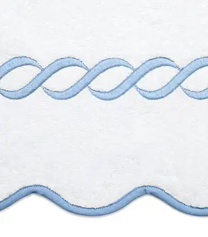 PRATESI Cotton Treccia Bath Sheet - Blue