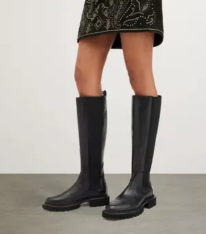ALLSAINTS Leather Maeve Knee-high Boots