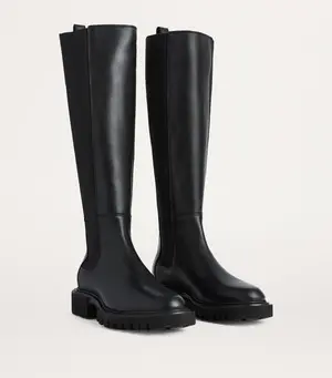 ALLSAINTS Leather Maeve Knee-high Boots