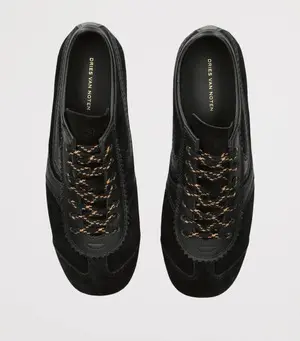 Dries Van Noten Dustin Suede Sneakers - Black