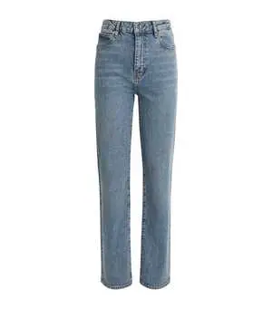 FRAME The Ruler Straight-leg Jeans - Navy