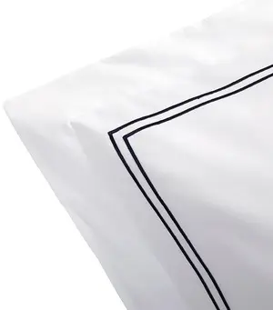 YVES DELORME Organic Cotton Duo Oxford Pillowcase - Navy