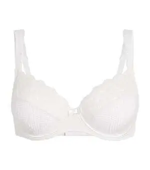 Maison Lejaby Lace Gaby Underwired Bra - White