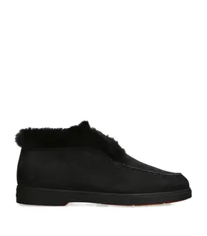 Santoni Hadeel Ankle Boots - Black