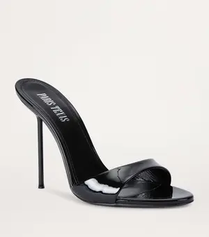 Paris Texas Lidia 105 Patent Leather Mules - Black