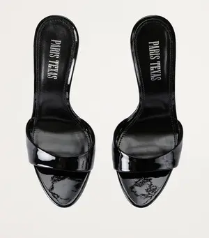 Paris Texas Lidia 105 Patent Leather Mules - Black