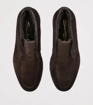 Santoni Suede Detroit Desert Boots
