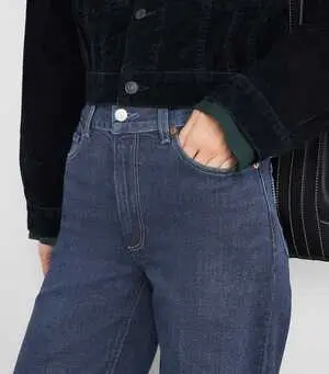 Paige Sasha High-rise Straight Jeans - Blue