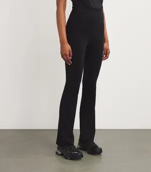 SKIMS Cotton Jersey Foldover Trousers - Black