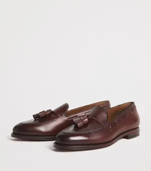 Polo Ralph Lauren Leather Tasselled Maestra Loafers - Brown