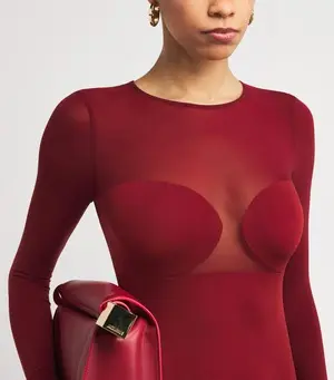 Wolford Bustier Midi Dress - Red