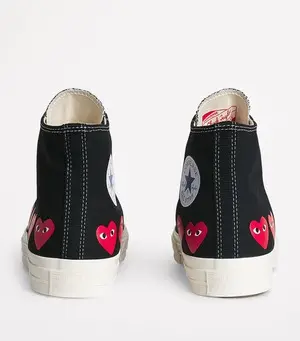 Play Comme Des Garcon X Converse Heart Chuck Taylor All Star '70 High-top Sneakers - Black