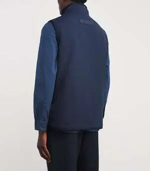 Barbour Reversible Fleece Gilet - Navy