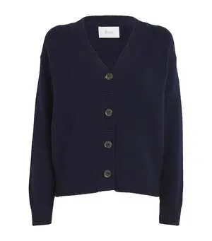 Harrods Cashmere Boxy Cardigan - Navy