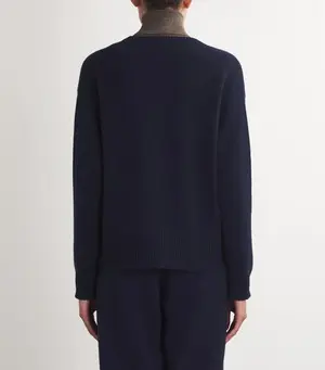 Harrods Cashmere Boxy Cardigan - Navy