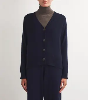 Harrods Cashmere Boxy Cardigan - Navy