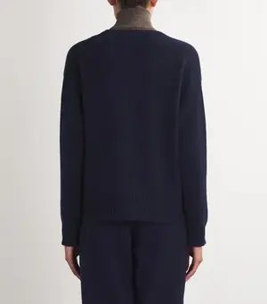 Harrods Cashmere Boxy Cardigan - Navy