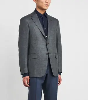 Canali Wool-blend Blazer - Grey