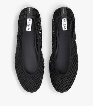Alaïa Mesh Slip-on Ballet Flats