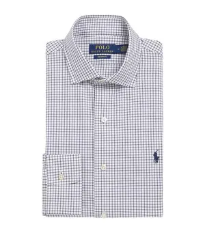 Polo Ralph Lauren Cotton Poplin Check Shirt - Navy