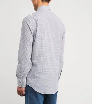 Polo Ralph Lauren Cotton Poplin Check Shirt - Navy