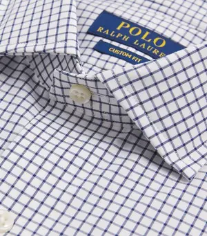 Polo Ralph Lauren Cotton Poplin Check Shirt - Navy