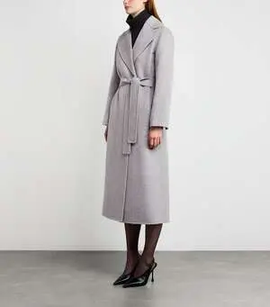 Max Mara Virgin Wool-cashmere Wrap Coat