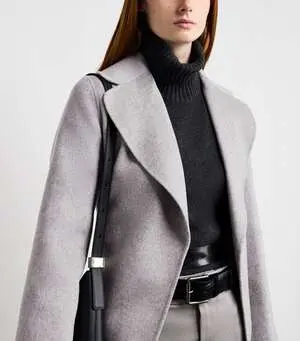 Max Mara Virgin Wool-cashmere Wrap Coat