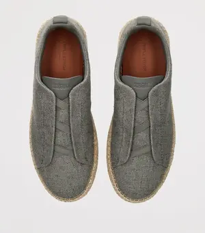 Zegna Canvas Triple Stitch Espadrilles