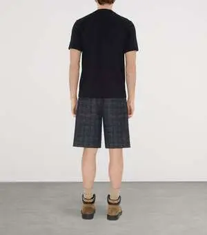 Burberry Cotton Knight Stamp T-shirt - Black