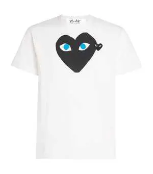Play Comme Des Garcon Heart Logo T-shirt - Black